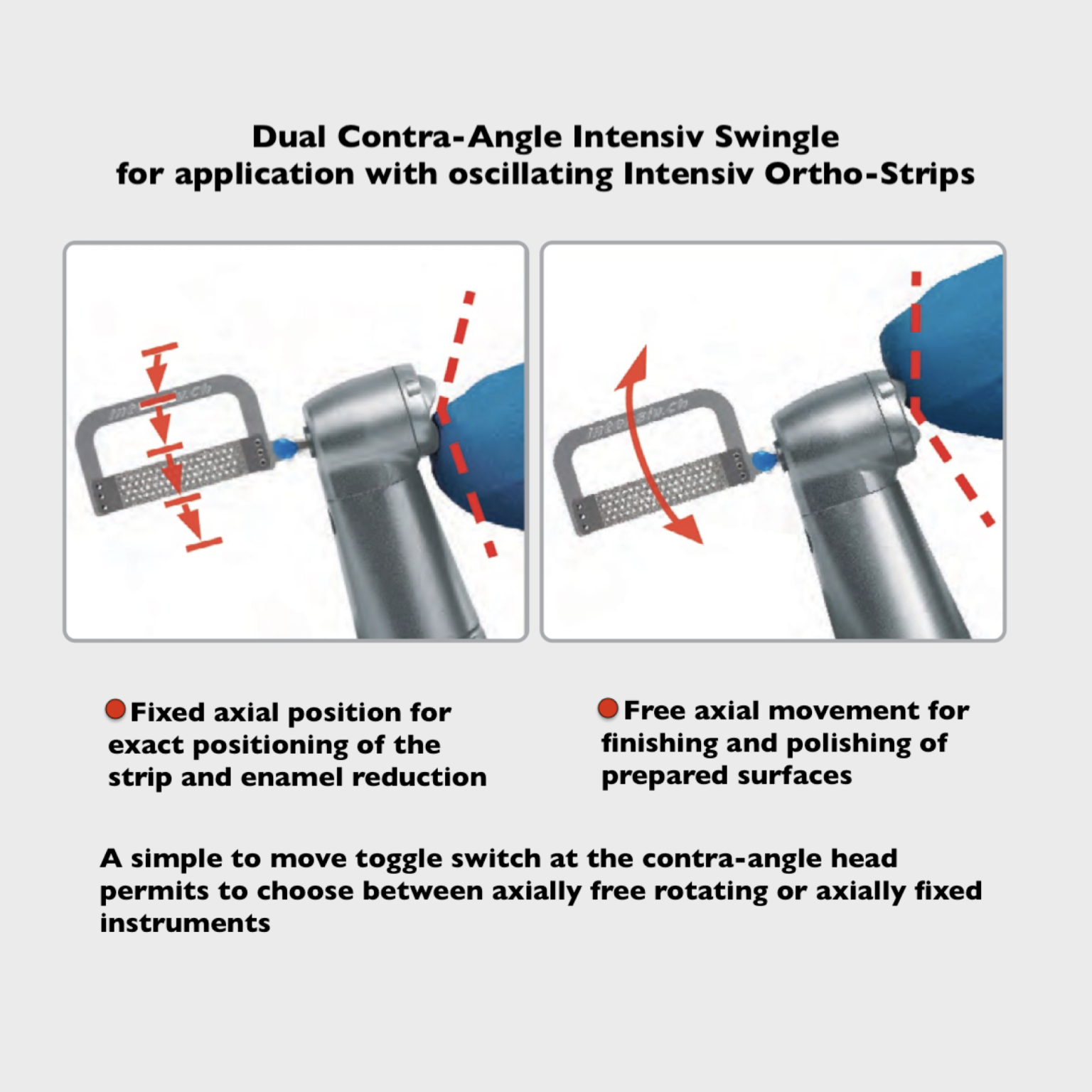 Intensiv Swingle Contra-Angle Handpiece without Light - A-Z Orthodontics